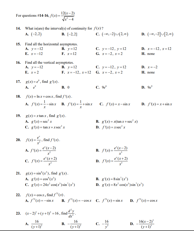 Solved 1. Use the following table to find limx→3f(x) A. | Chegg.com