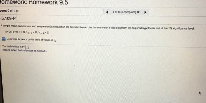 Solved Omework Homework 9 5 Core 0 Of 1 Pt 5 109 P A