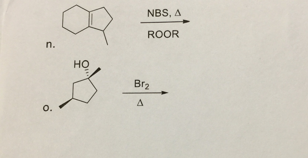 Solved NBS, Δ ROOR HO Br2 | Chegg.com