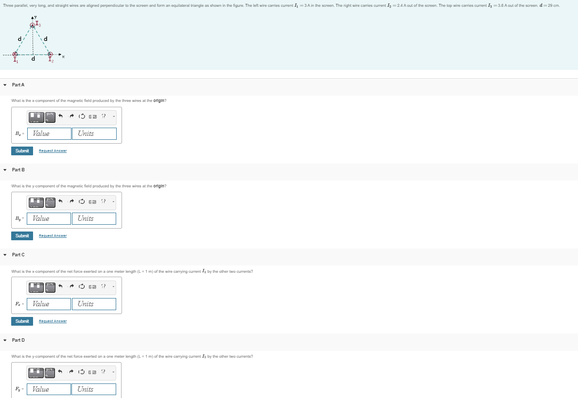 Solved Part AWhat is the \( ﻿x \)-component of the magnetic | Chegg.com
