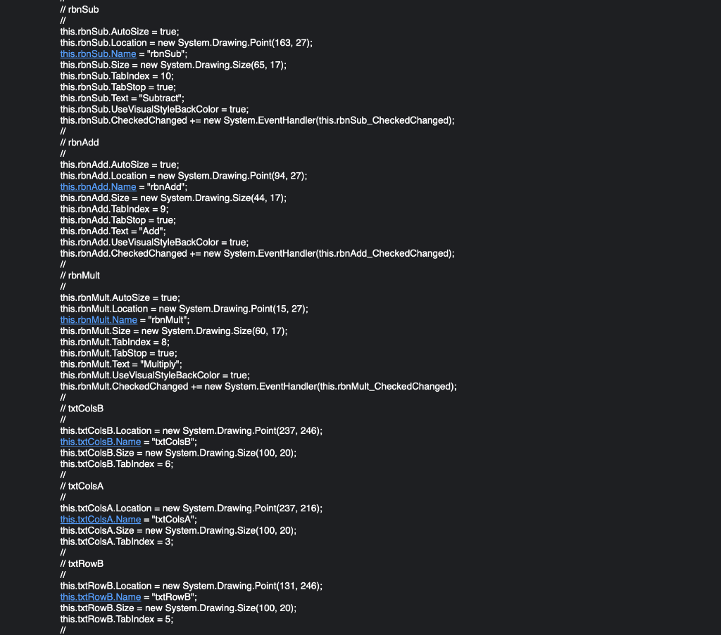 Solved CIS 3309 Section 2 Lab: Matrix Ops 2 Object Problem | Chegg.com