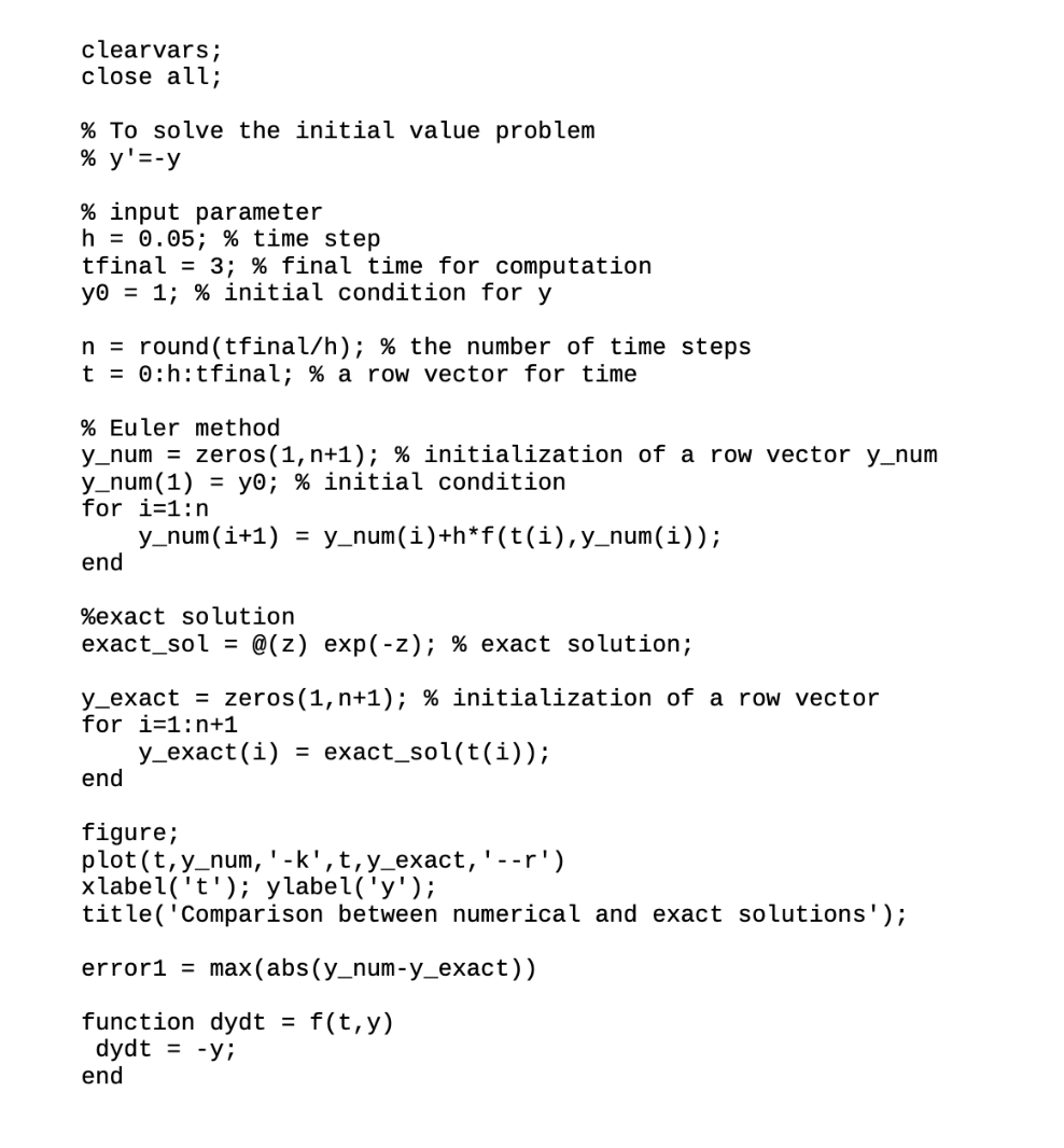 Write a MATLAB program to solve problem #1 + #2. You | Chegg.com