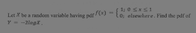 Solved Let x be ﻿a random variable having | Chegg.com