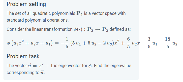 Problem setting The set of all quadratic polynomials | Chegg.com