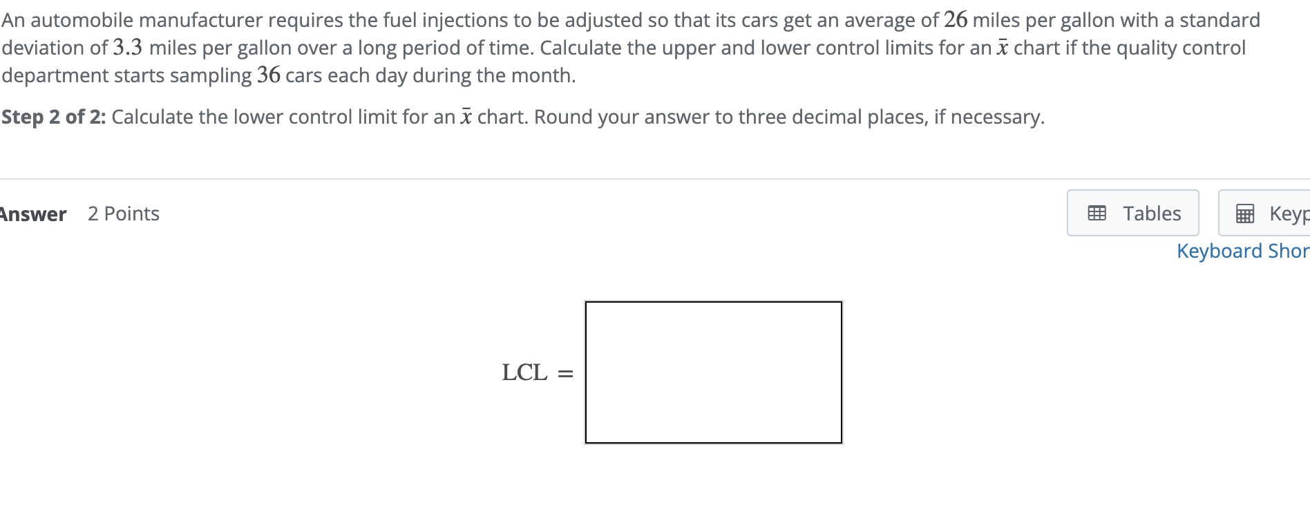 Solved An automobile manufacturer requires the fuel | Chegg.com