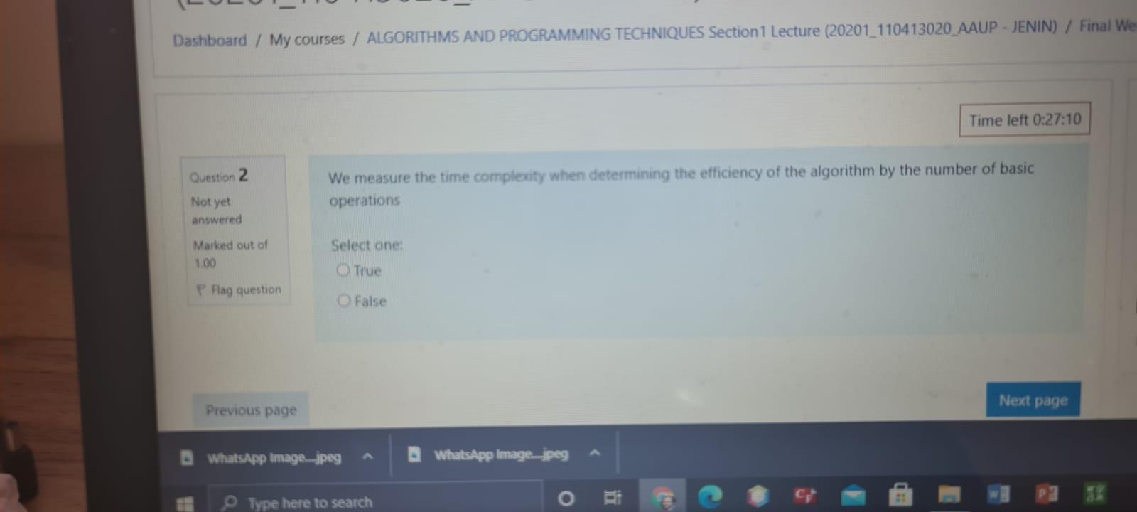 Solved Dashboard / My courses / ALGORITHMS AND PROGRAMMING | Chegg.com