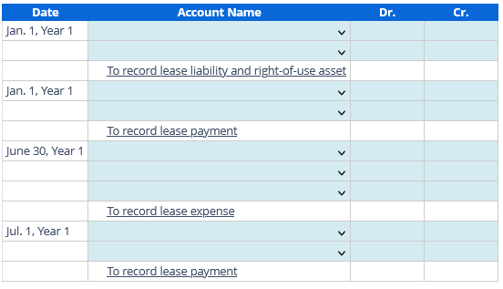 Solved Recording Entries for Operating Lease—Lessee On | Chegg.com