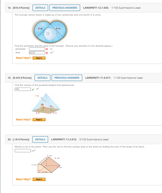 Solved 18. (0/0.4 Points] DETAILS PREVIOUS ANSWERS LARMPMT1 | Chegg.com