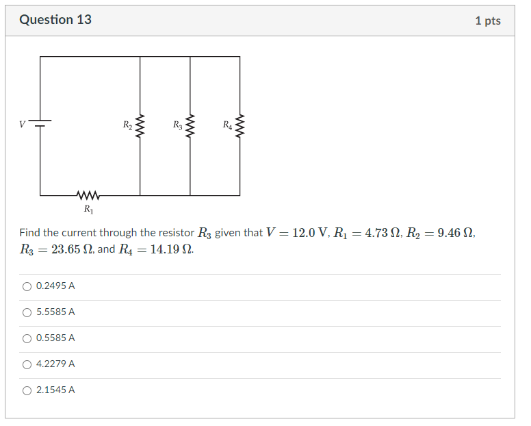 Solved Find the current through the resistor R3R3 given | Chegg.com