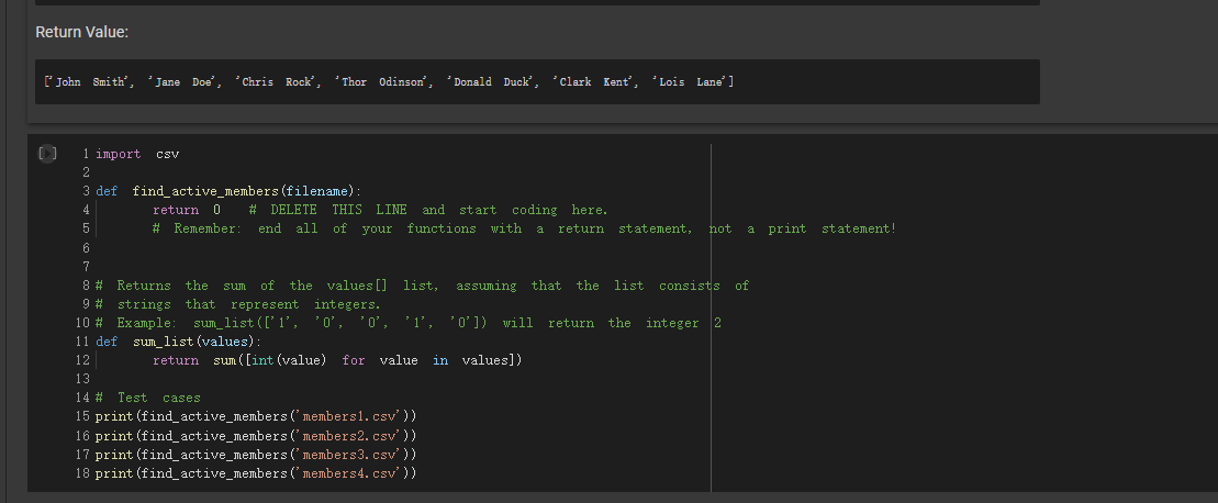 Solved Part 5: Identify the Active Club Members (10 | Chegg.com