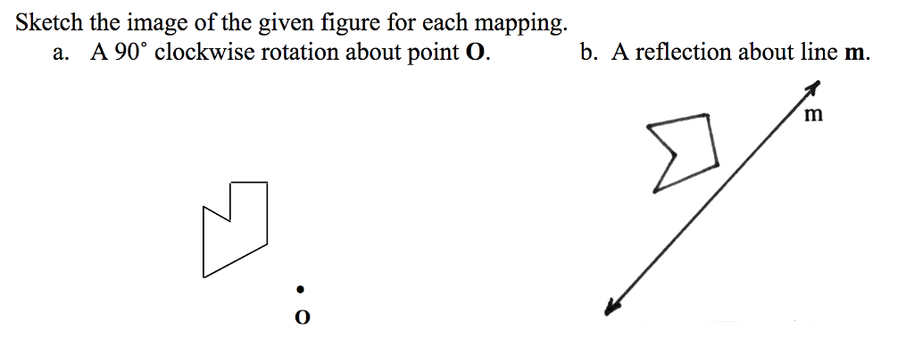 Solved Sketch the image of the given figure for each | Chegg.com