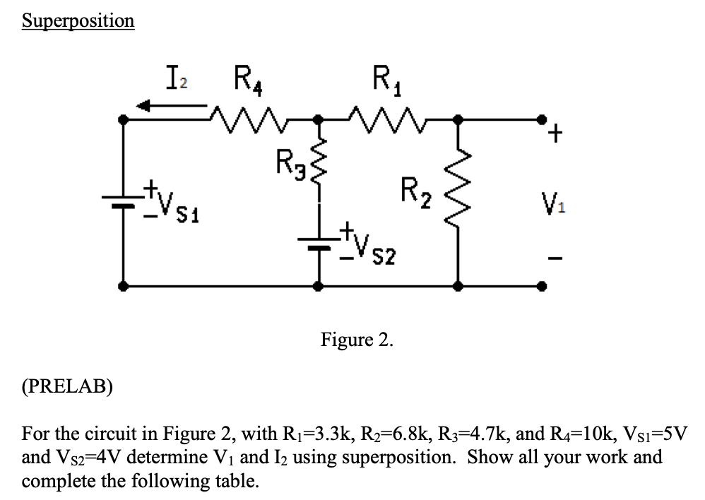 Solved Superposition I2 RA RA + RS Rz Vi S1 +VS2 Figure 2. | Chegg.com