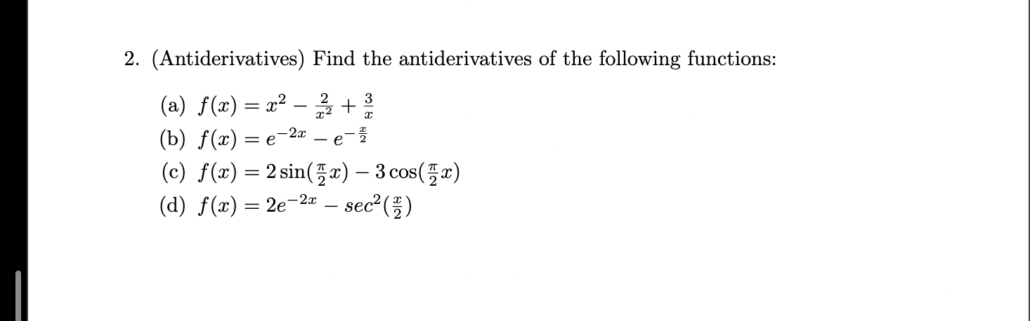 Solved 1. (Revision - derivation rules) Find the derivatives | Chegg.com
