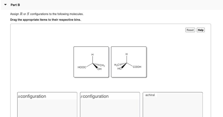 Solved Part A Assign R or S configurations to the following | Chegg.com
