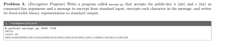 Problem 3. (Encryption Program) Write a program | Chegg.com
