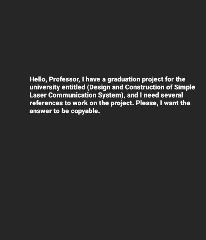 Solved Hello, Professor, I have a graduation project for the | Chegg.com