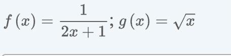 Solved evaluate h(2), ﻿where h(x)=g(f(x))f(x)=12x+1;g(x)=x2 | Chegg.com