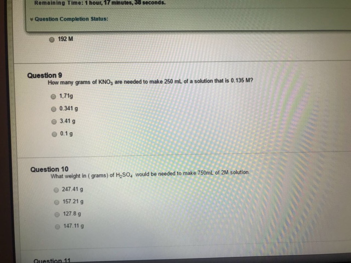 Solved Remaining Time: 1 hour, 17 minutes, 38 seconds. | Chegg.com Solved Remaining Time: 1 hour, 17 minutes, 38 seconds. | Chegg.com