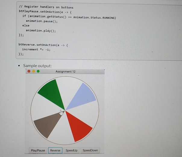 Solved Write A Program That Displays A Running Fan As Shown