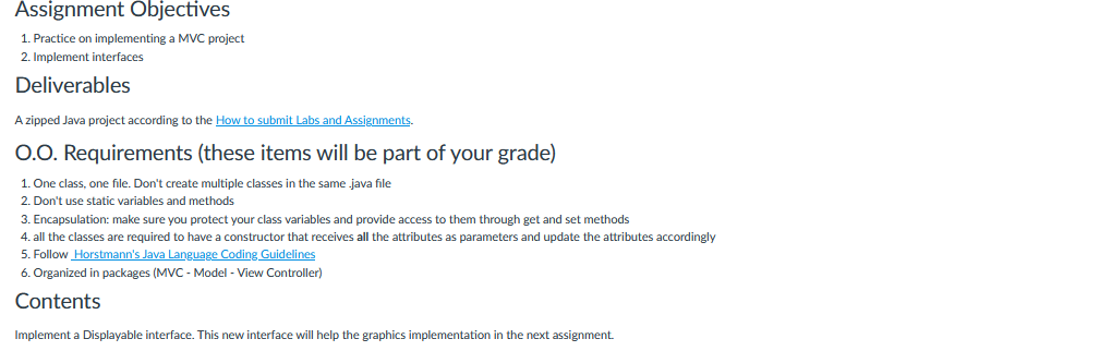Assignment Objectives 1. Practice on implementing a | Chegg.com
