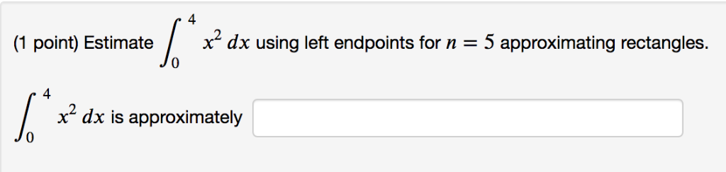 Solved (1 point) Consider the integral (3x2 + 2x + 1) dx (a) | Chegg.com