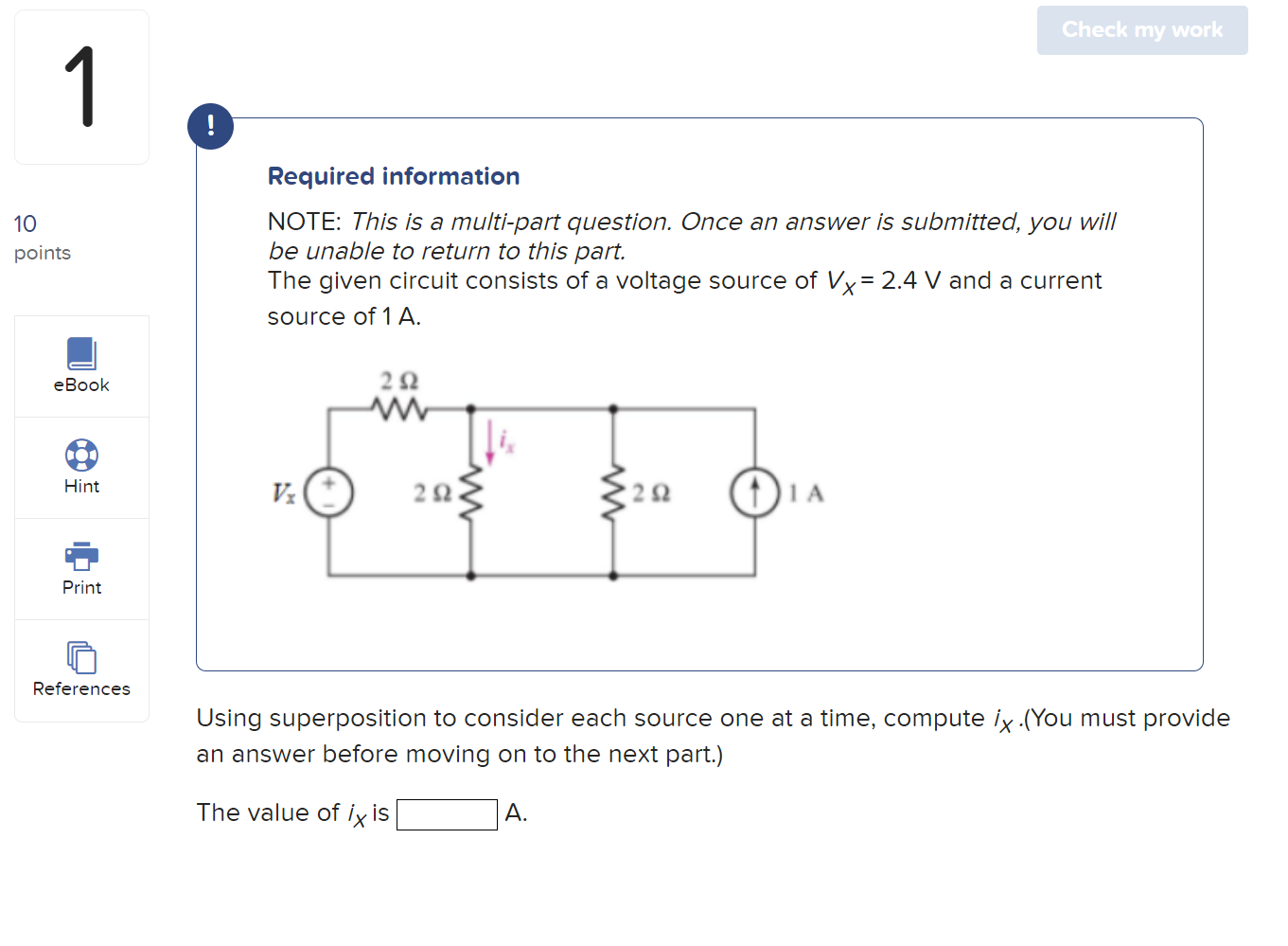 Solved Required information NOTE: This is a multi-part | Chegg.com