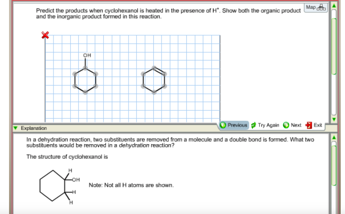 Solved Predict the products when cyclohexanol is heated in | Chegg.com