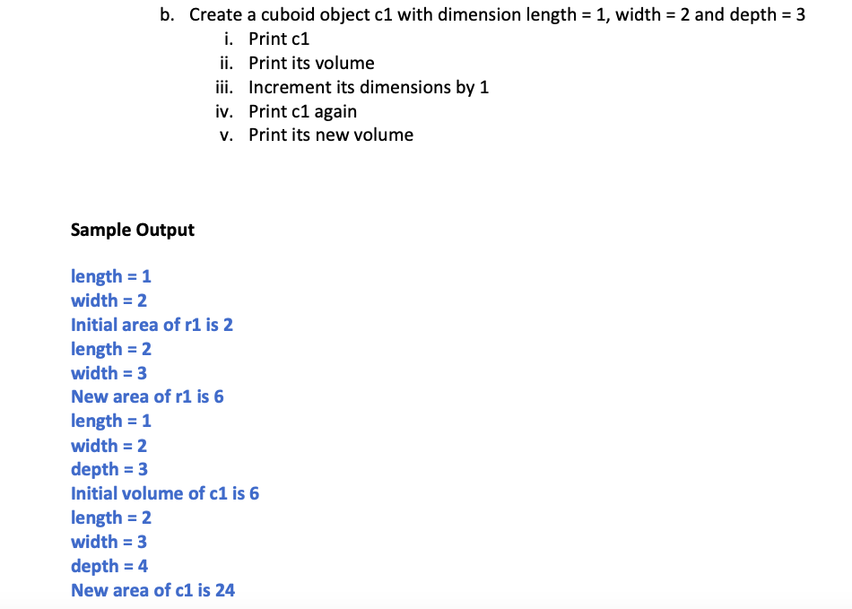 Solved Your Task: 1. Create a class called Rectangle a. | Chegg.com