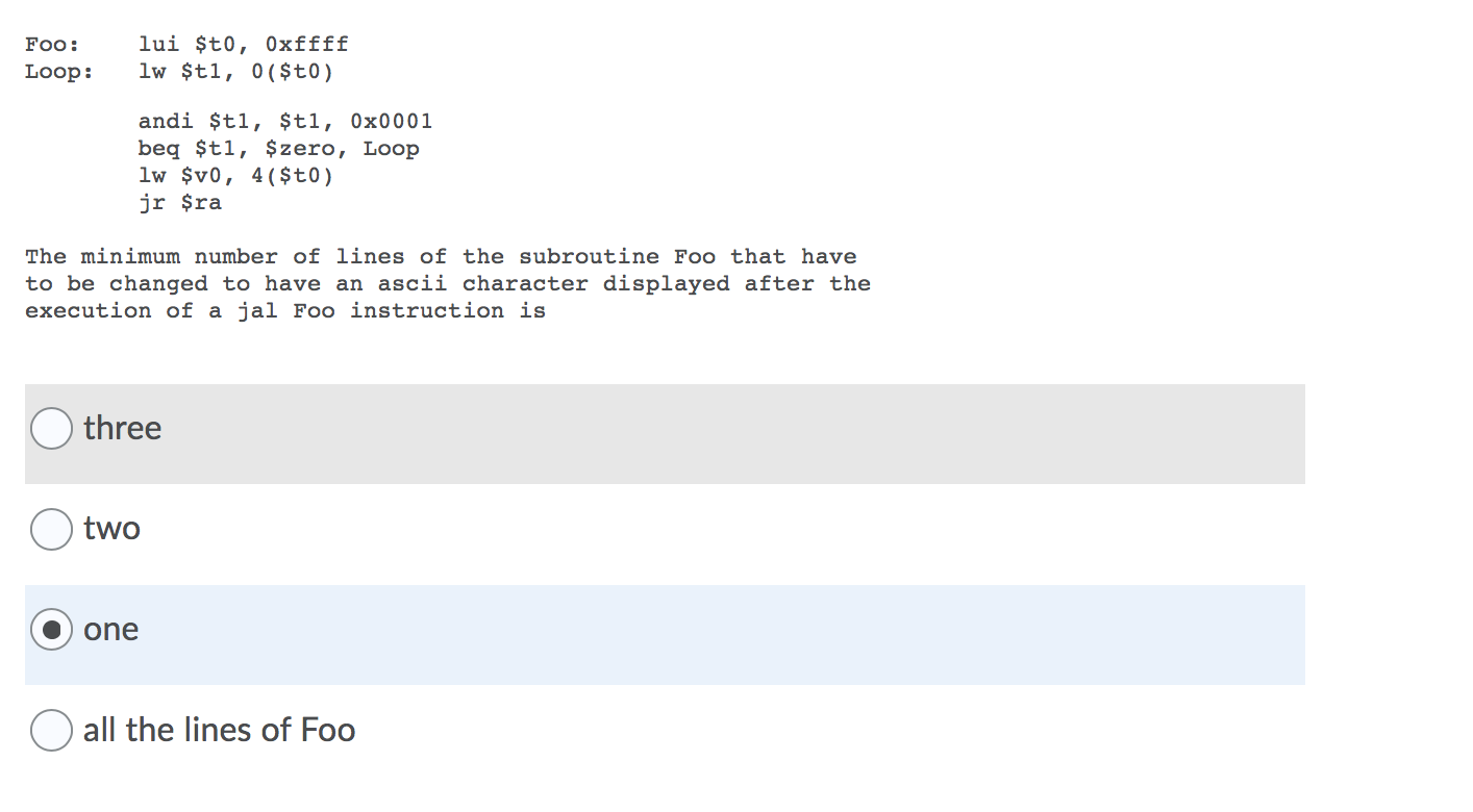 Solved consider the following subroutine Foo: Can someone | Chegg.com