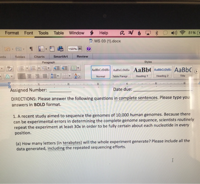 Solved Format Font Tools Table Window $ Help Ra/ | Chegg.com