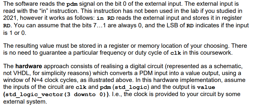 VHDL Write a program to implement the software | Chegg.com