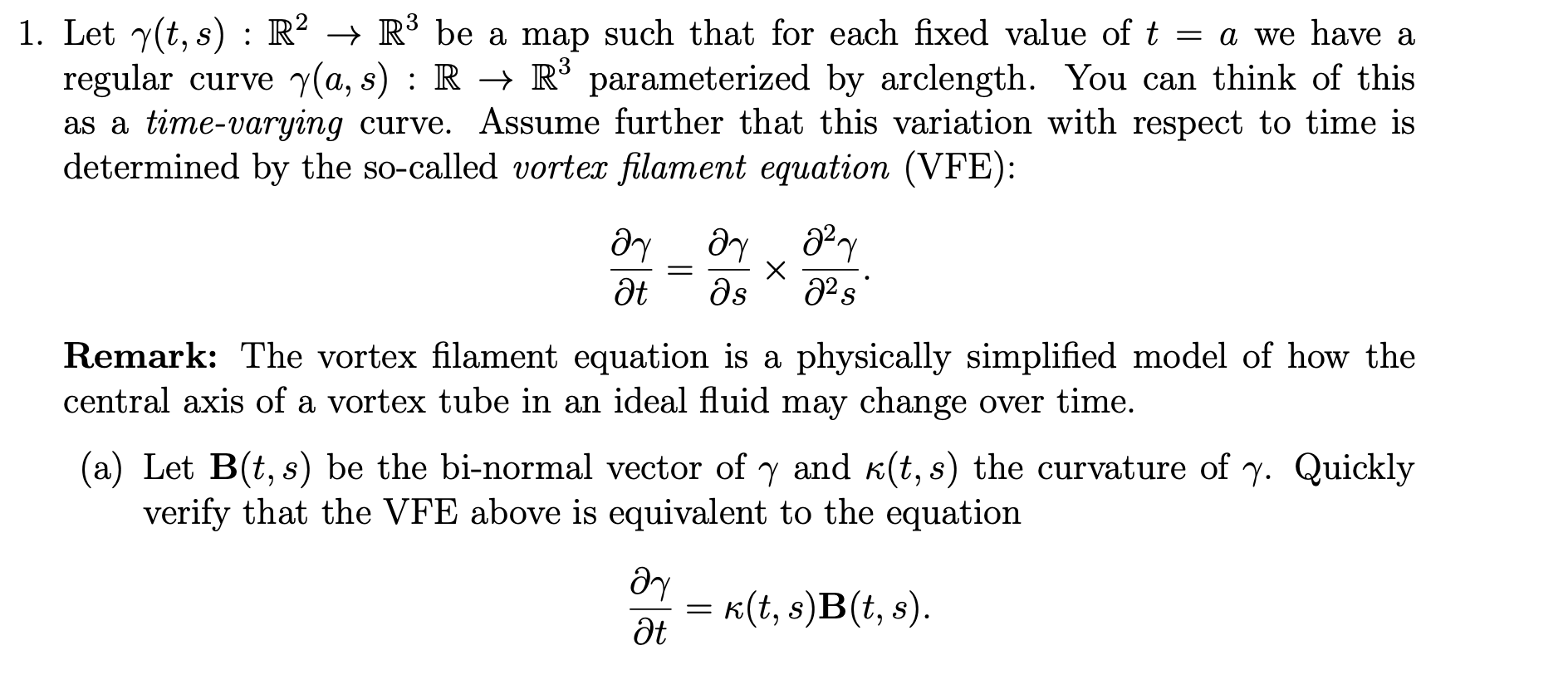 Solved 1. Let y(t, s) : R2 + R3 be a map such that for each | Chegg.com