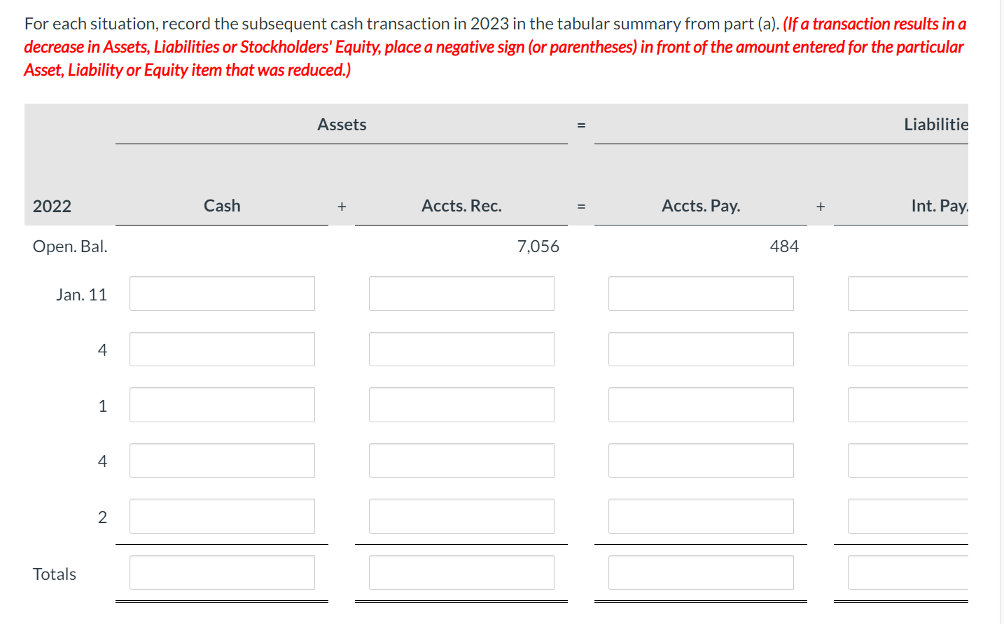 Solved For each situation, record the subsequent cash | Chegg.com