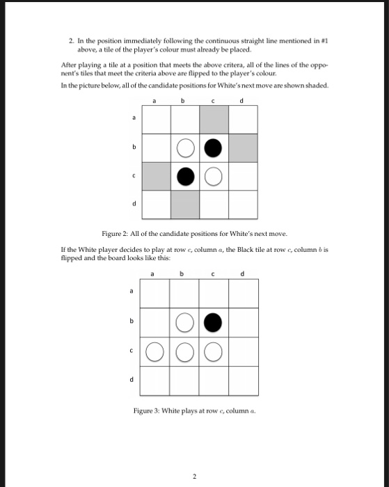 Solved Objective: Part of the Code for a Reversi Game The | Chegg.com