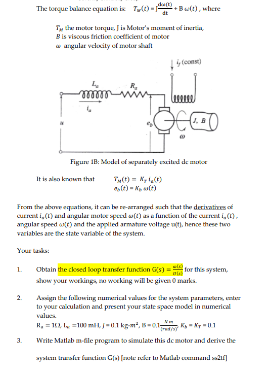 Solved Figure 1 shows the basic block diagram of speed | Chegg.com