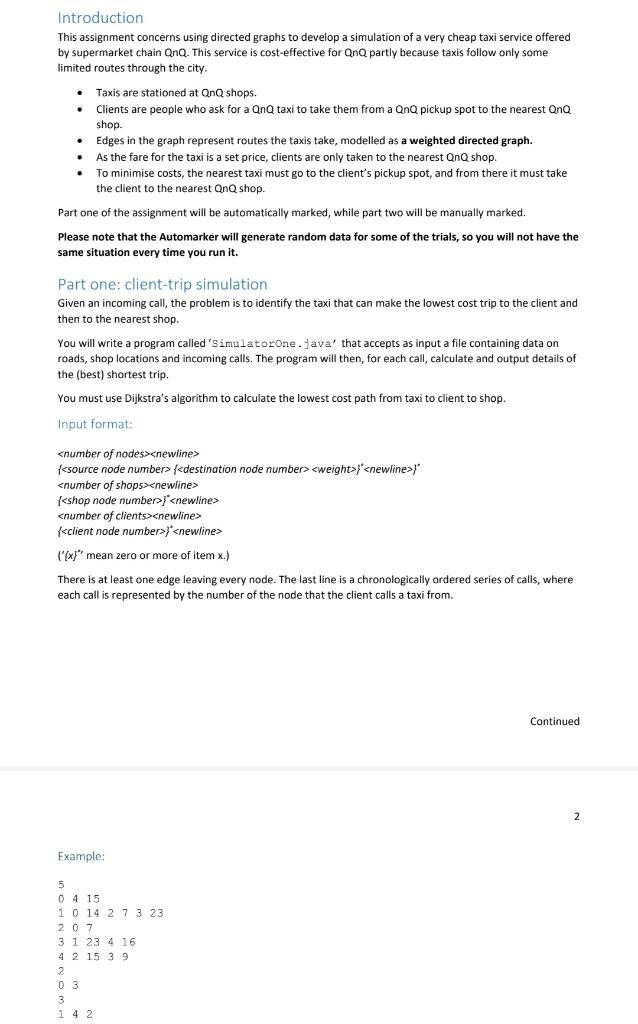 Solved Introduction This assignment concerns using directed | Chegg.com