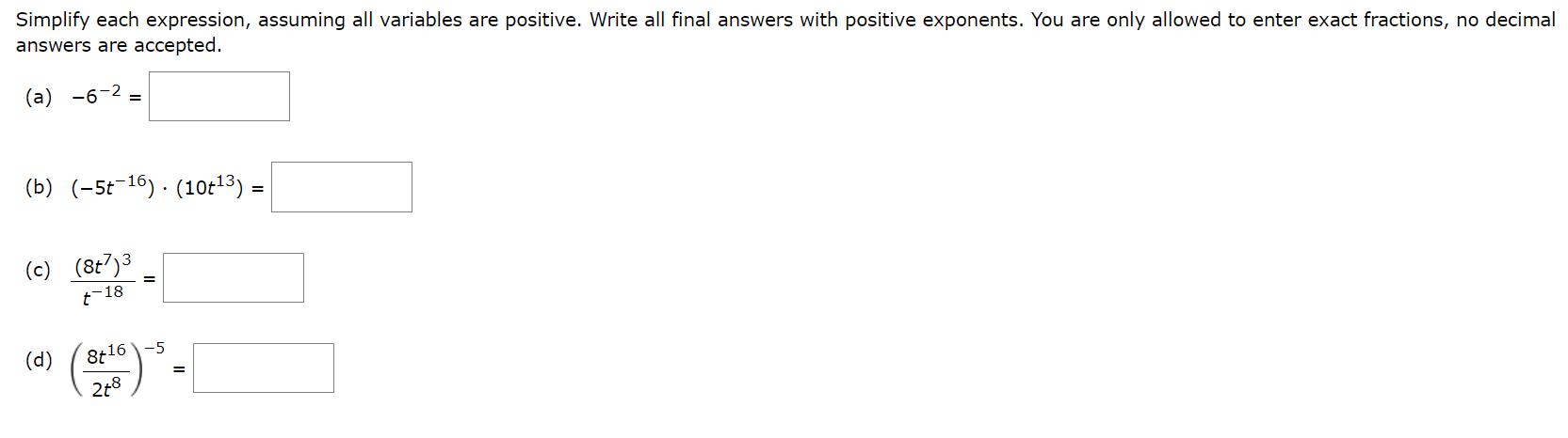 Solved Simplify each expression, assuming all variables are | Chegg.com