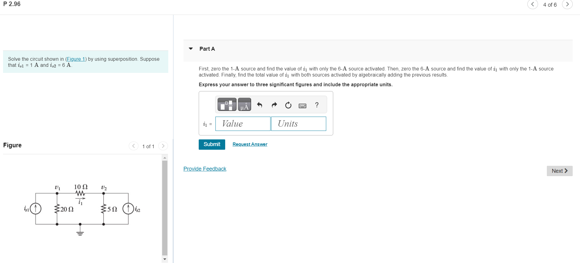 Solved Solve the circuit shown in (Figure 1) by using | Chegg.com