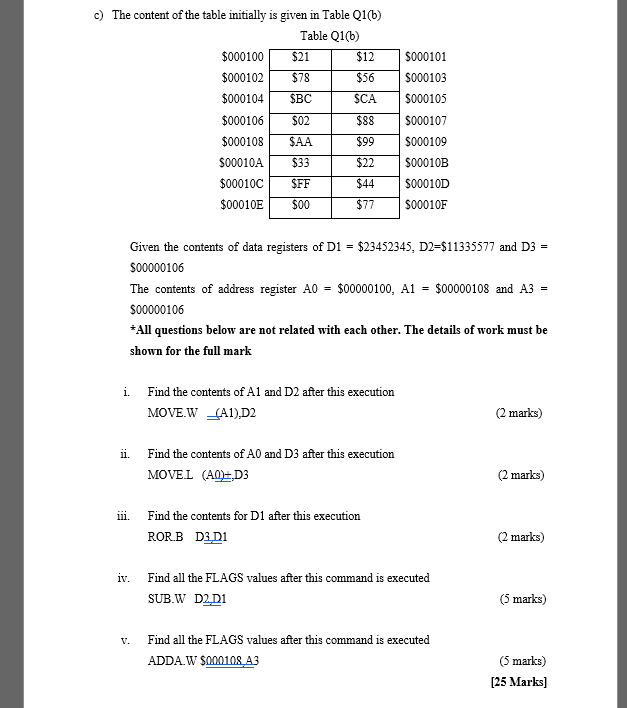 Solved a) Central Processing Unit (CPU) contains 3 main | Chegg.com