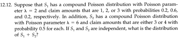 Solved 12.12. Suppose that S, has a compound Poisson | Chegg.com