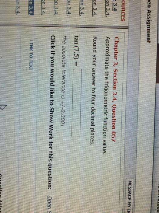 Solved en Assignment MESSAGE MY IN OURCES :3.4 on 3.4, | Chegg.com Solved en Assignment MESSAGE MY IN OURCES :3.4 on 3.4, | Chegg.com