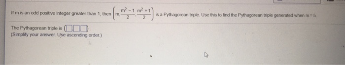 Solved If m is an odd positive integer greater than 1, then | Chegg.com