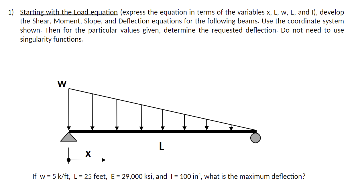 Solved Starting with the Load equation (express the equation | Chegg.com