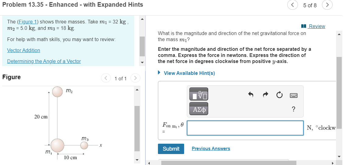 Solved The (Figure 1) ﻿shows three masses. Take | Chegg.com