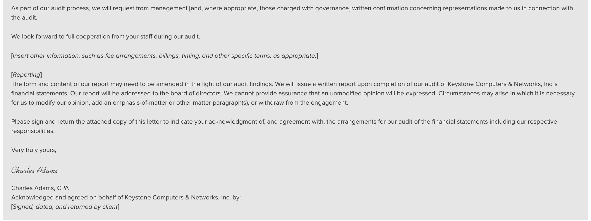 Solved Illustrative Audit Case: Keystone Computers & | Chegg.com