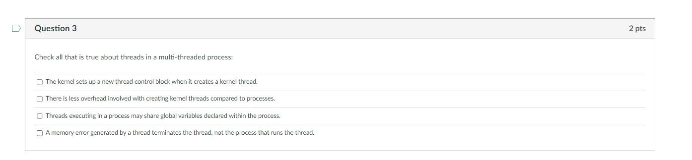 Solved Subject: Operating Systems Need to answered three | Chegg.com