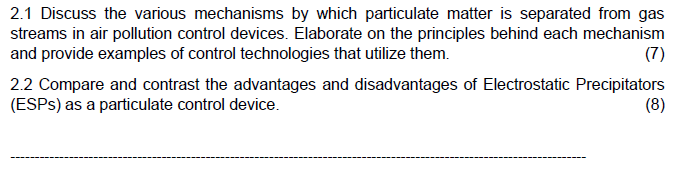 Solved 2.1 ﻿Discuss the various mechanisms by which | Chegg.com