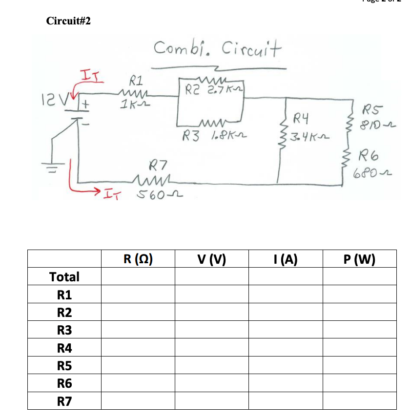 Solved Circuit#1Circuit#2 \begin{tabular}{|c|l|l|l|l|} | Chegg.com
