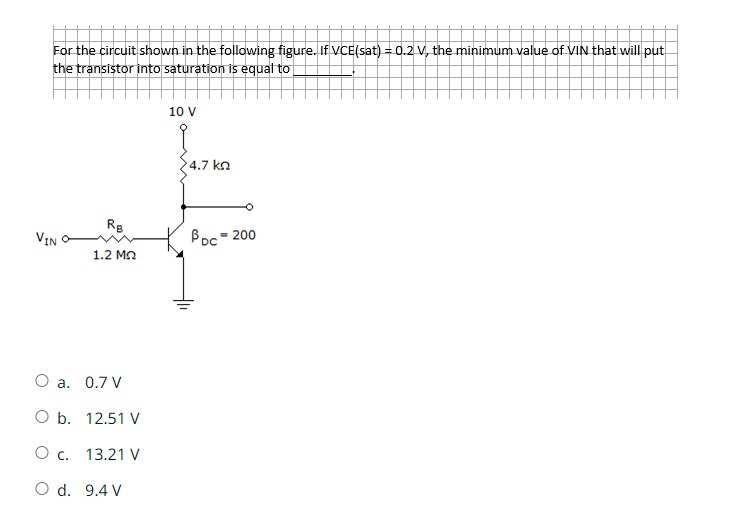 Solved For the circuit shown in the following figure. If | Chegg.com