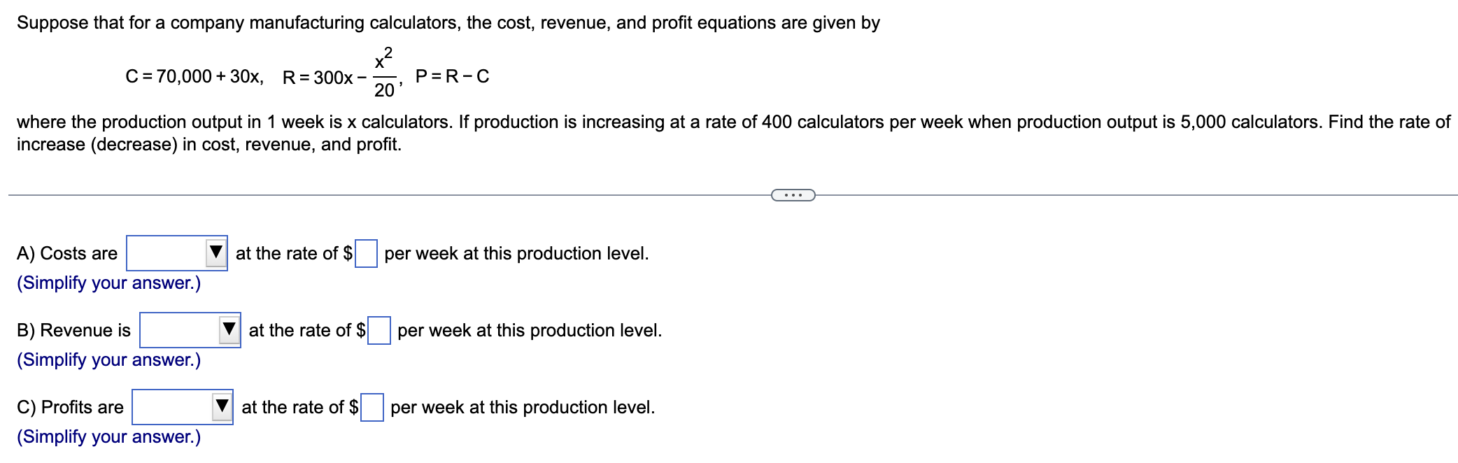 Solved The 2nd screenshot shows the dropdown menu for A, B, | Chegg.com
